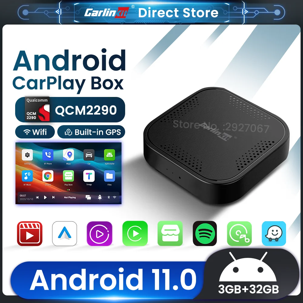 CarlinKit CarPlay Ai Box Android 11 TV Box for Netflix Wireless CarPlay ...