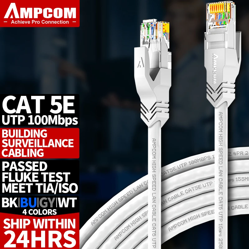 Ampcom Ethernet Cable Rj45 Cat5e Lan Cable Utp Cat 5e Rj 45 Network ...