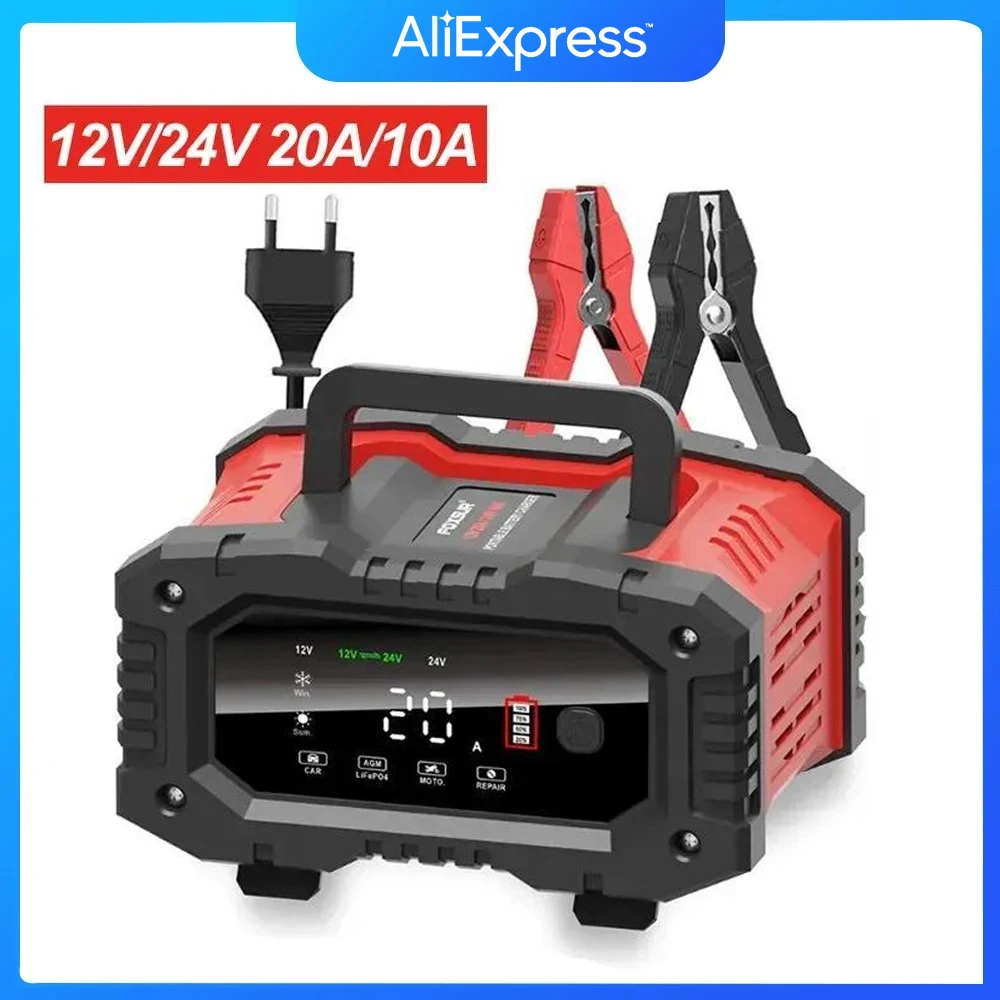 20A-10A-Car-Motorcycle-Battery-Charger-12V-24V-Smart-Charger-Lithium ...
