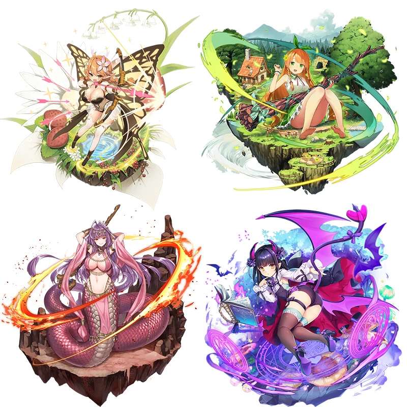 3 Ratels CN8 몬스터 걸스 TD 핫 게임 귀여운 만화 소녀 애니메이션 데칼, 자동차 아이패드 홈 인테리어 벽 스티커| | - AliExpress