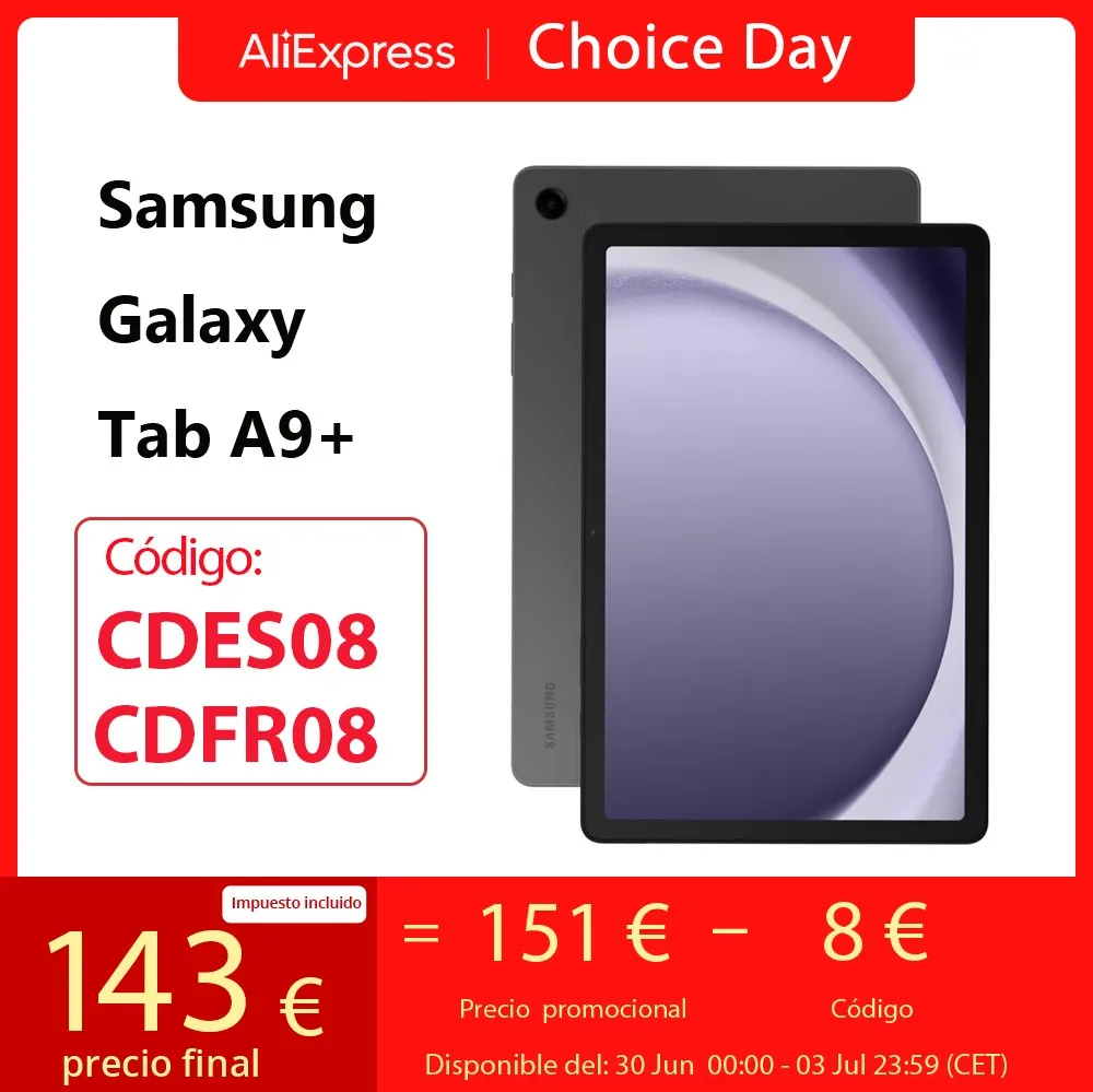 Samsung-Galaxy-Tab-A9-WIFI-Tablet-4GB-64GB-2-2GHz-Octa-core-11-TFT-90 ...