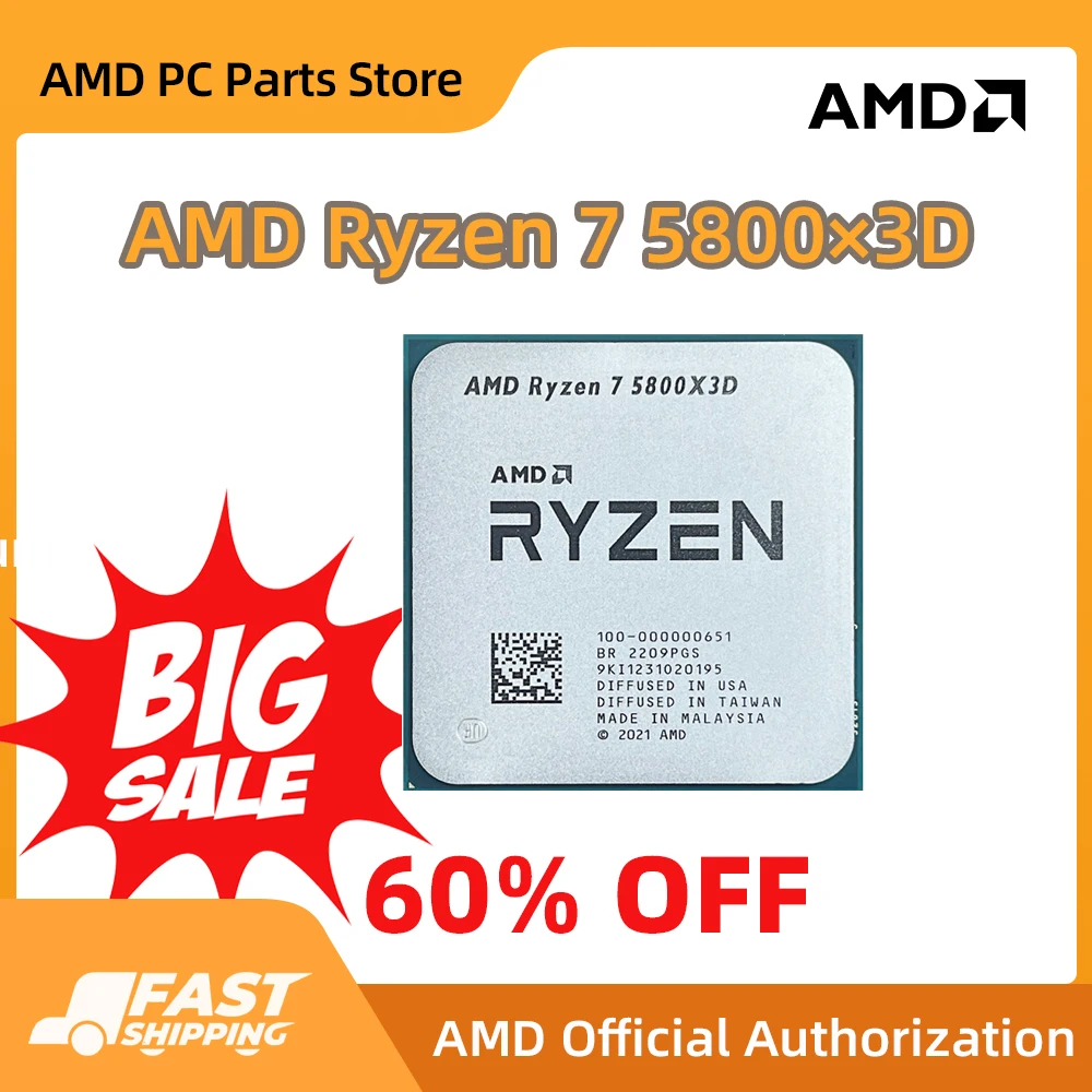 AMD-ryzen-Bottom-Price-7-5800x3d-r7-5800x3d-3-4-ghz-8-core-processador ...