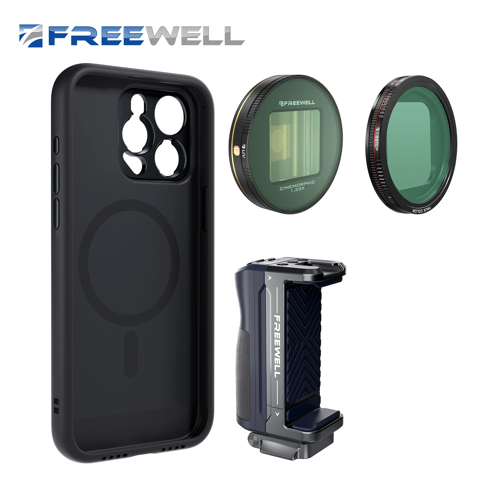 Freewell Gold Cine Pro Kit, Lente Anamórfica Ouro 1.33x, VND 1-5 Stop l ...