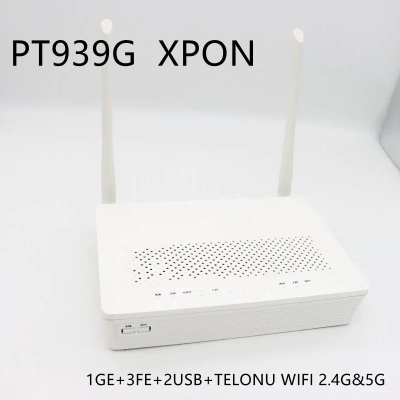 5 pçs pt939g 5g xpon onu 1ge + 3fe 2usb telonu wifi 2.4g & 5g banda ...