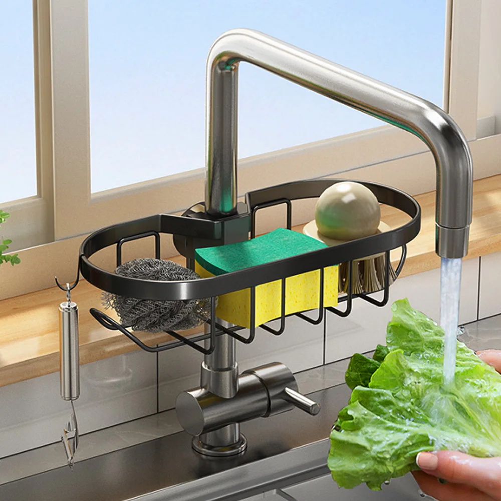 Kitchen sink cleaning sponge holder for washing out storage - AliExpress