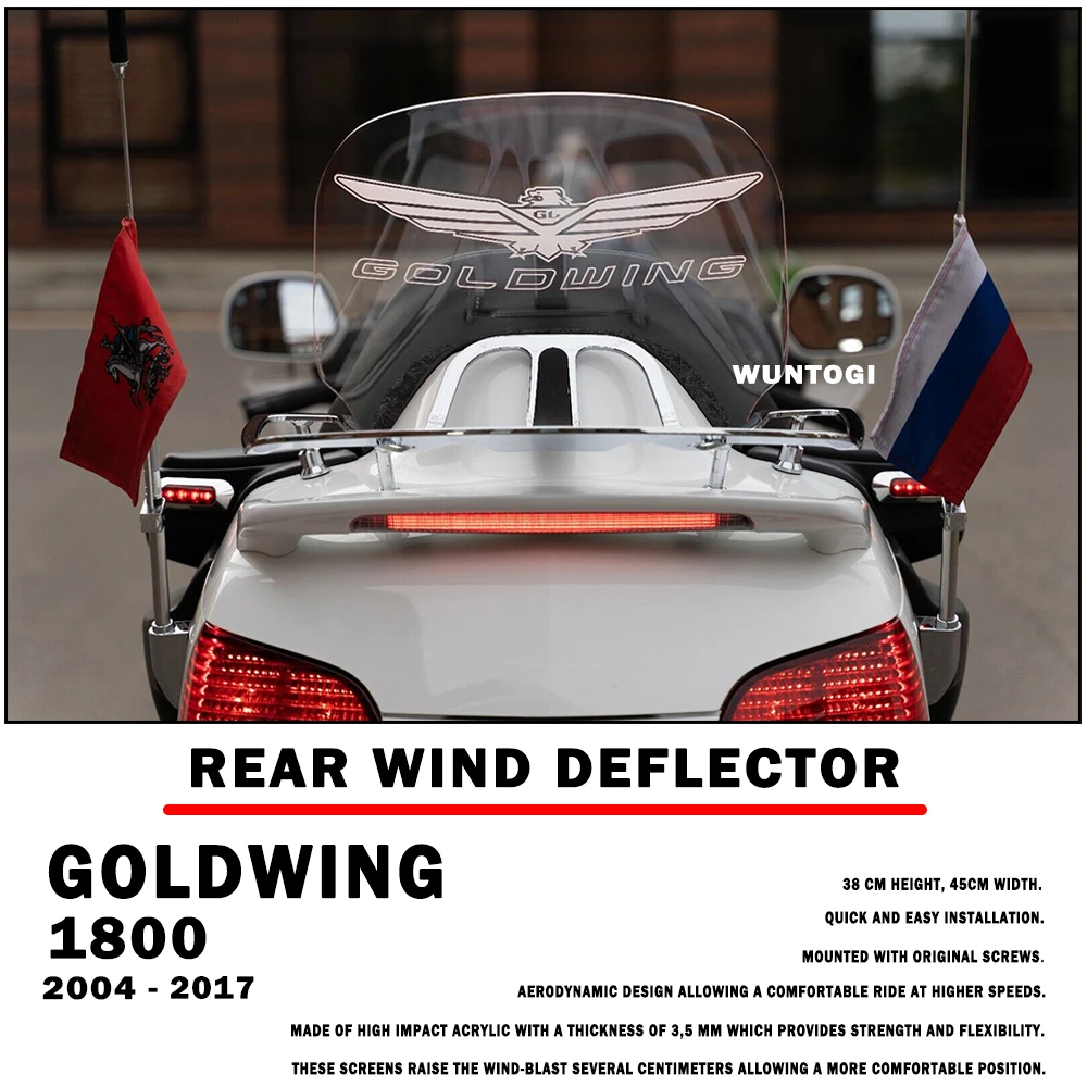 Goldwing Accessories Rear Air Deflector Wind Deflector for Honda ...