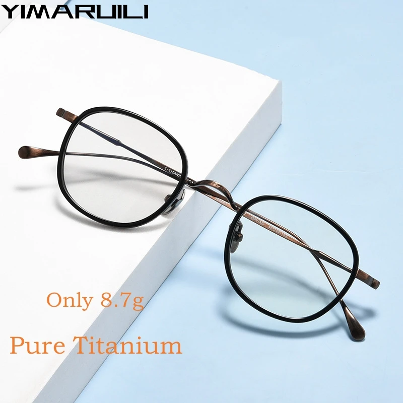 Round Eyeglass Frames Titanium