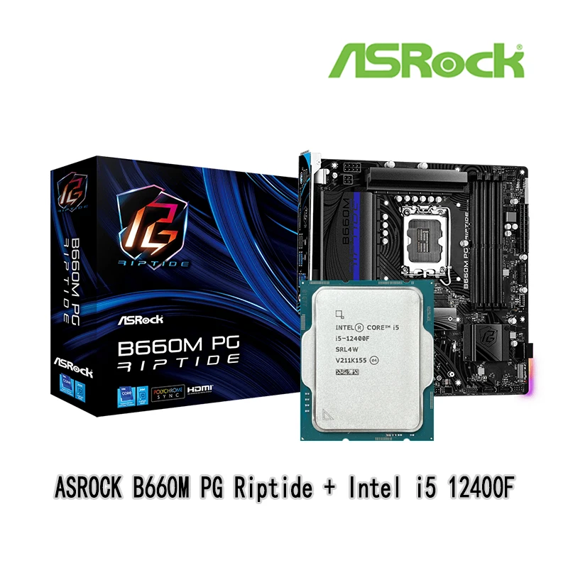 Asrock-placa-m-e-b660m-pg-ddr4-intel-i5-12400f-cpu-b660-lga1700-todos ...