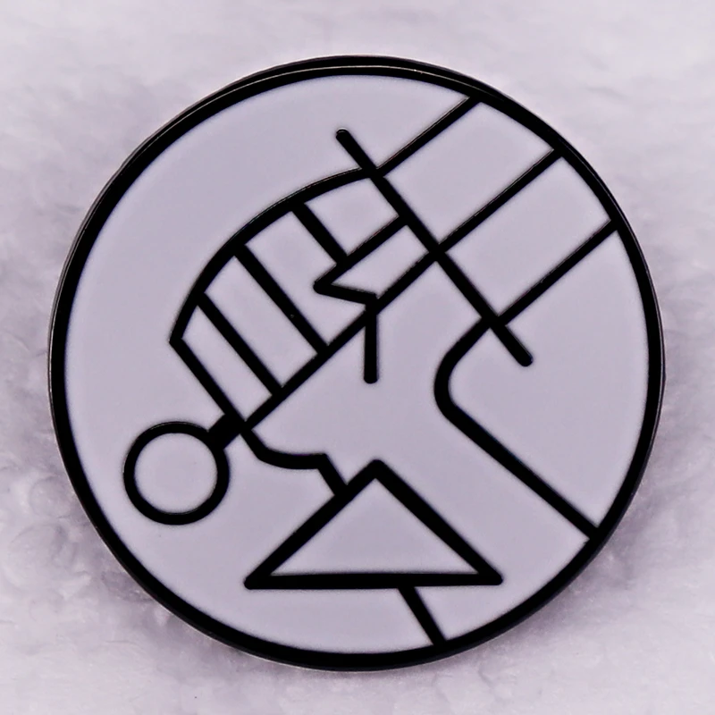 Hellboy BPRD Logo Enamel Pin Brooches Badges Jewelry Bag Accessories ...