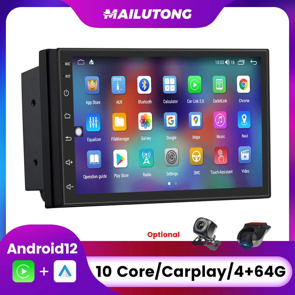 Rádio Do Carro 2 Din 7 Polegada Android Multimídia Jogador Gps Wifi ...