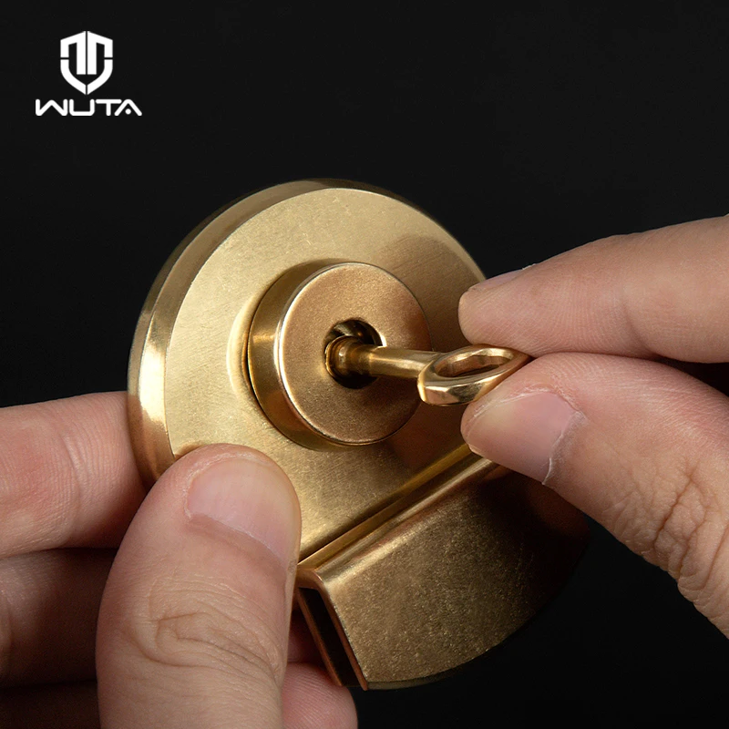 WUTA-100-Brass-Bag-Lock-Accessories-Vintage-Round-Twist-Lock-Key-Metal ...