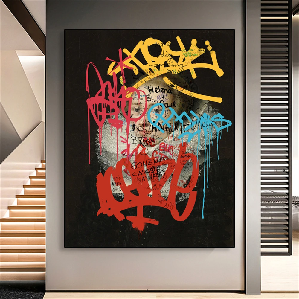 Pop-Street-Wall-Art-Picture-Be-Brave-Graffiti-Art-Posters-Vintage ...