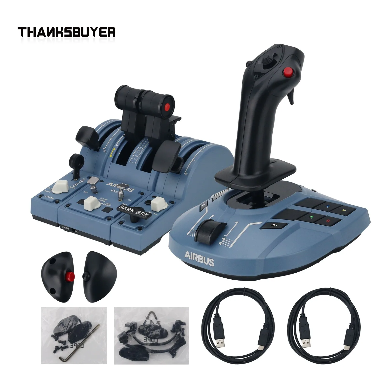 Captain-Pack-X-Sidestick-Throttle-Quadrant-for-Thrustmaster-TCA-Airbus ...