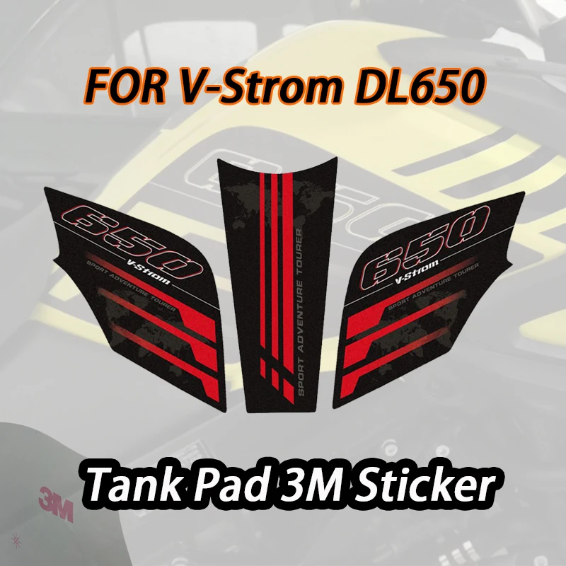 DL650 Motorcycle Tank Pad Protector Leather 3M Sticker Decals ...