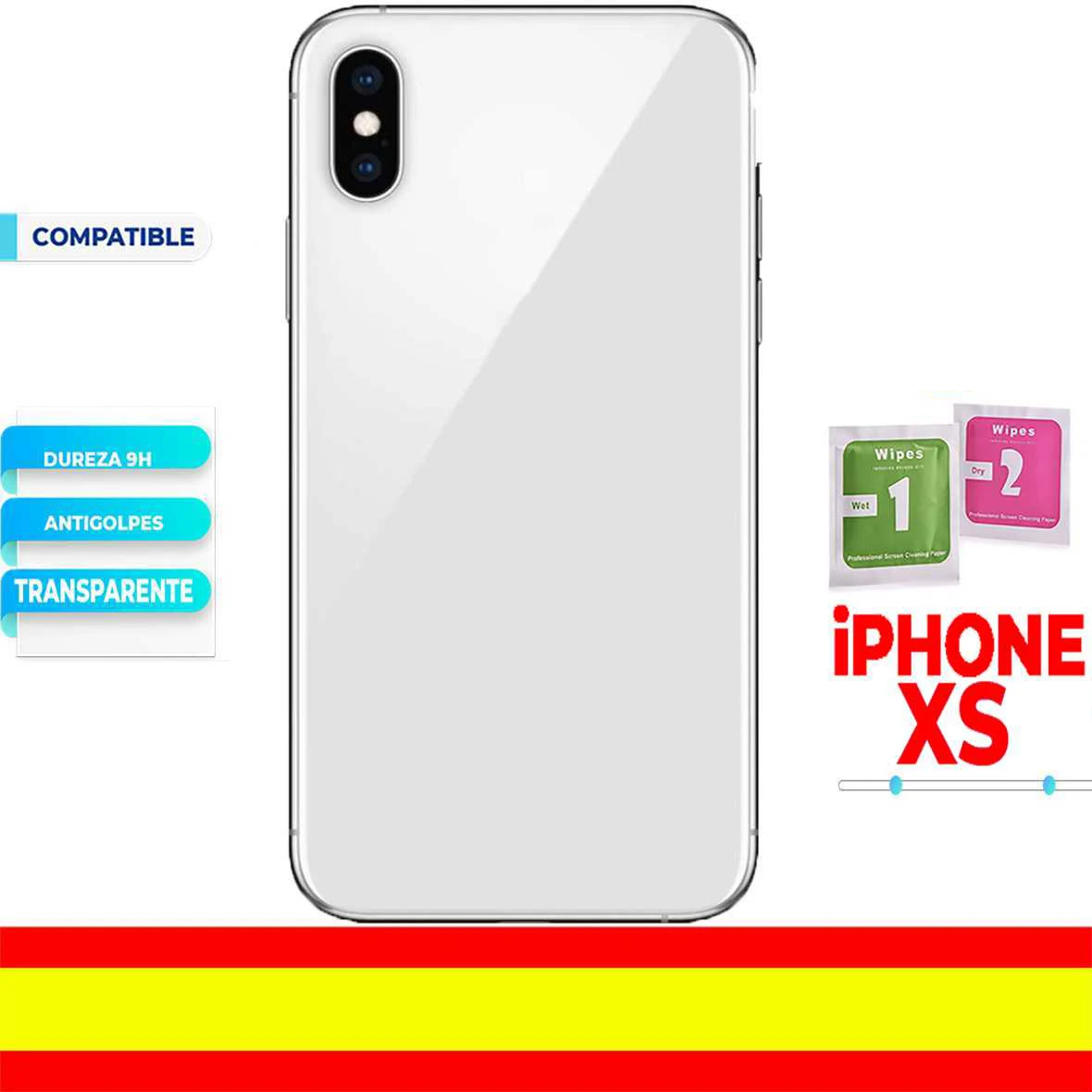 Protector Trasero Posterior Compatible Para Apple iPhone Xs Cristal ...