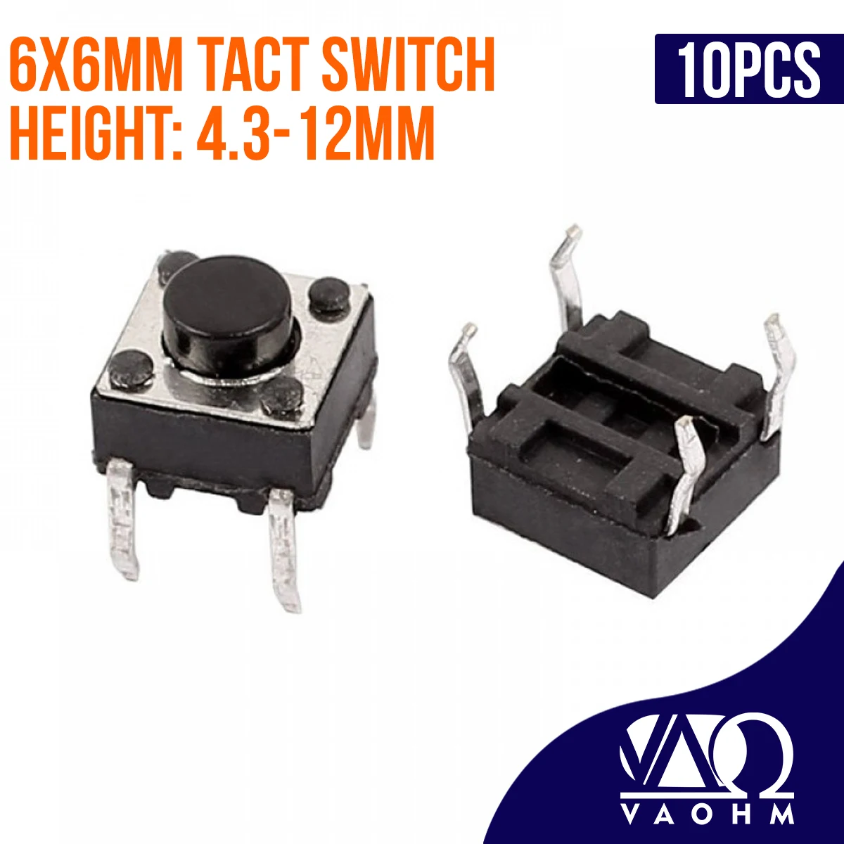 100PCS-6x6x4-3-6x6x4-5-6x6x5-6x6x6-5-6x6x7-6x6x7-5-6x6x8-6x6x8-5-6x6x9 ...