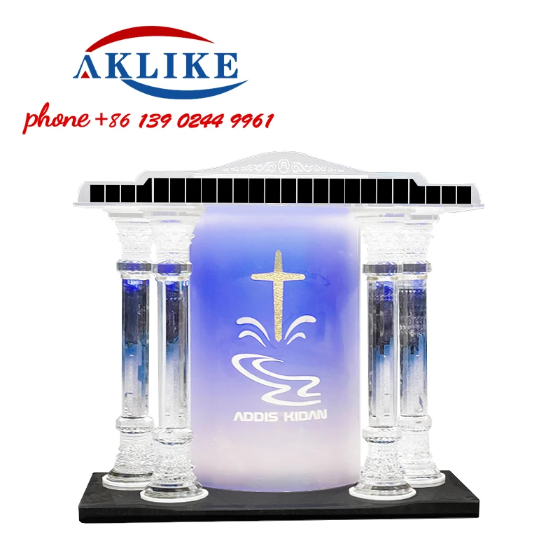 2022-AKLIKE-Modern-Rostrum-Perspex-Acrylic-Crystal-Lectern-Cheap-Clear ...