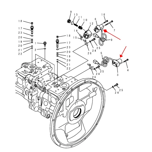 PC200-7 702-21-56800 Main Pump Pilot Valve PNC PARTS, 51% OFF