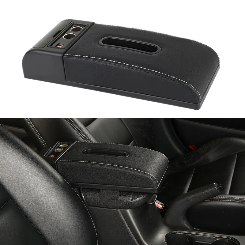 Car-Armrest-Interior-Front-Seat-Armrest-Box-Universal-for-Box-Soft-Arm ...