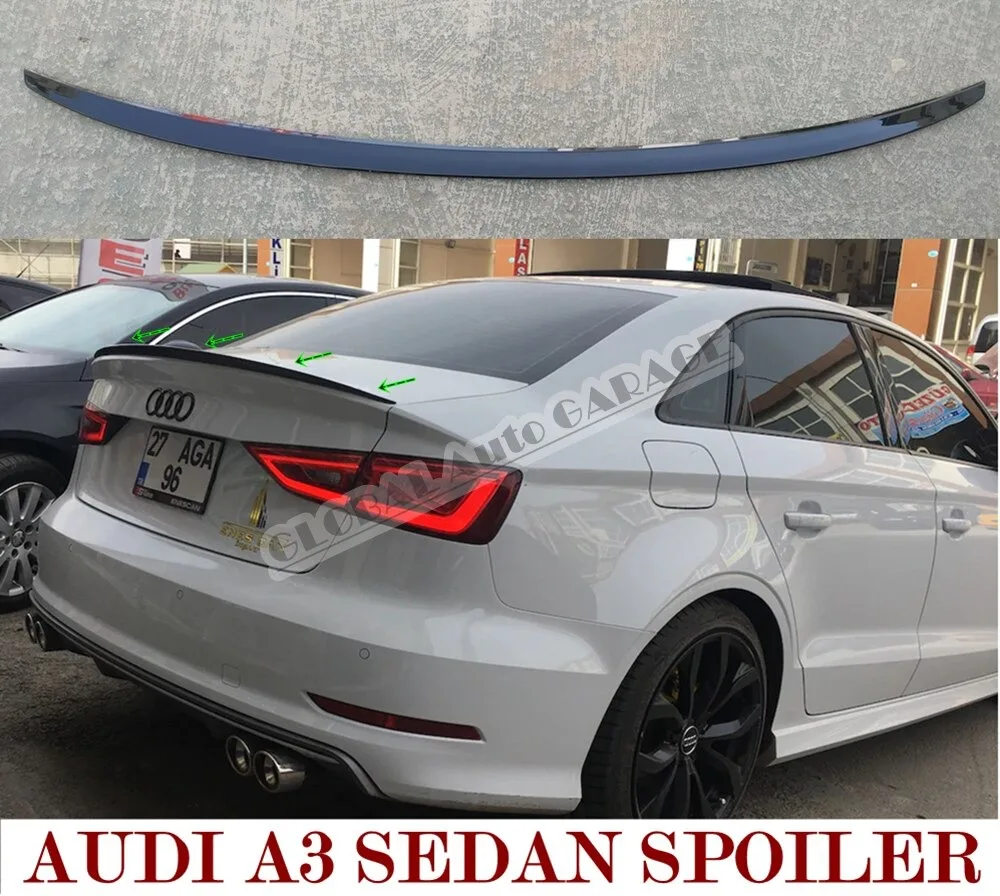 For Audi A3 Sedan 2012-2021 Spoiler Auto Accessory Universal Spoilers ...