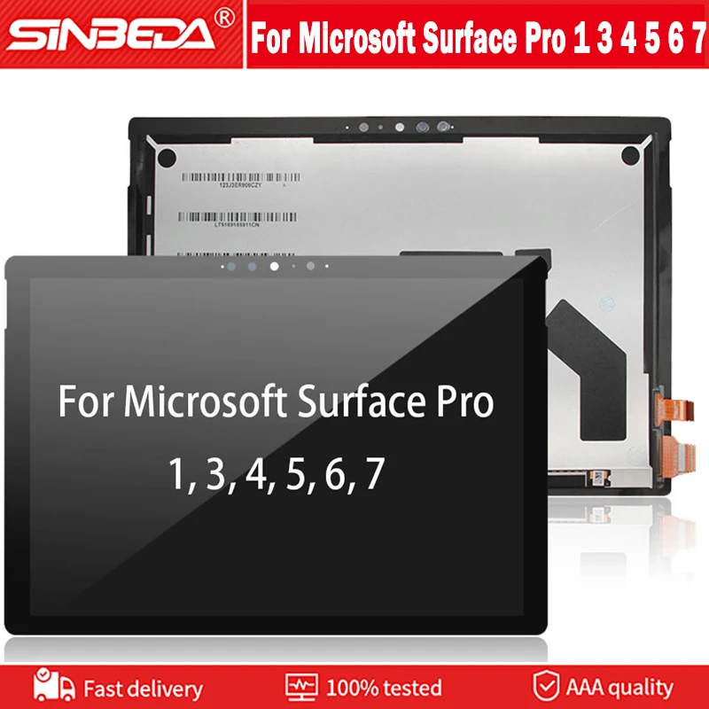 Lcd original para microsoft surface pro 1 3 4 5 6 7 display lcd tela de ...