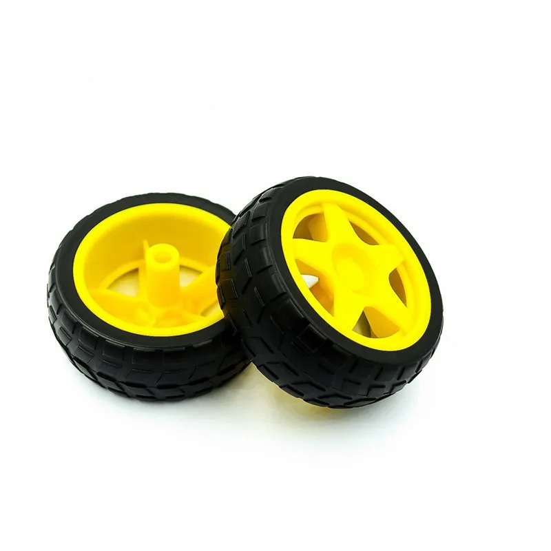 6pcs-rubber-wheel-robot-tracking-and-patrolling-trolley-accessories ...