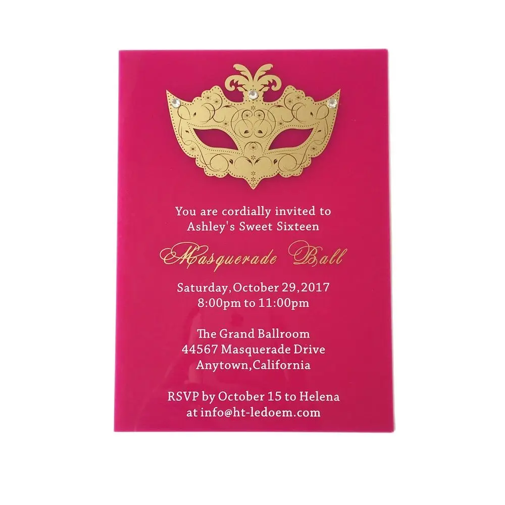 Creative Sweet 16 Invitations Masquerade