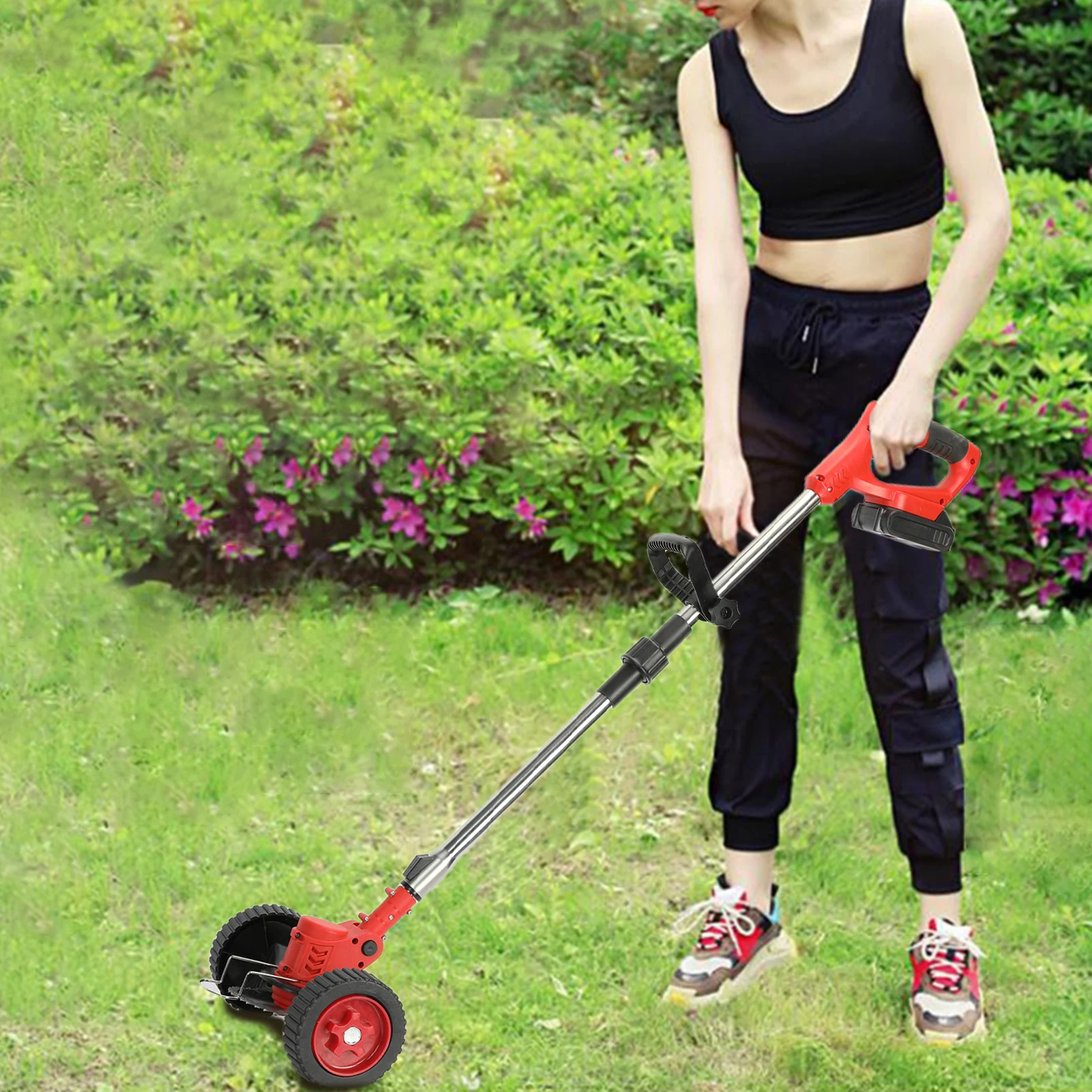 Cordless Grass Cutter 24V 2000mAh Battery Supply Telescopic Rod Weed ...