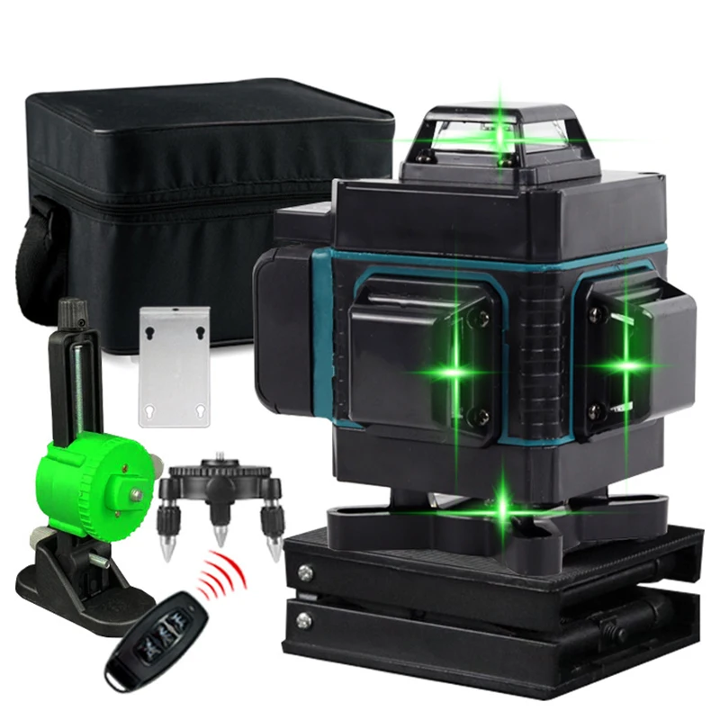16-Line-4D-Laser-Level-Green-Beam-Remote-Control-3-Self-Leveling-360 ...