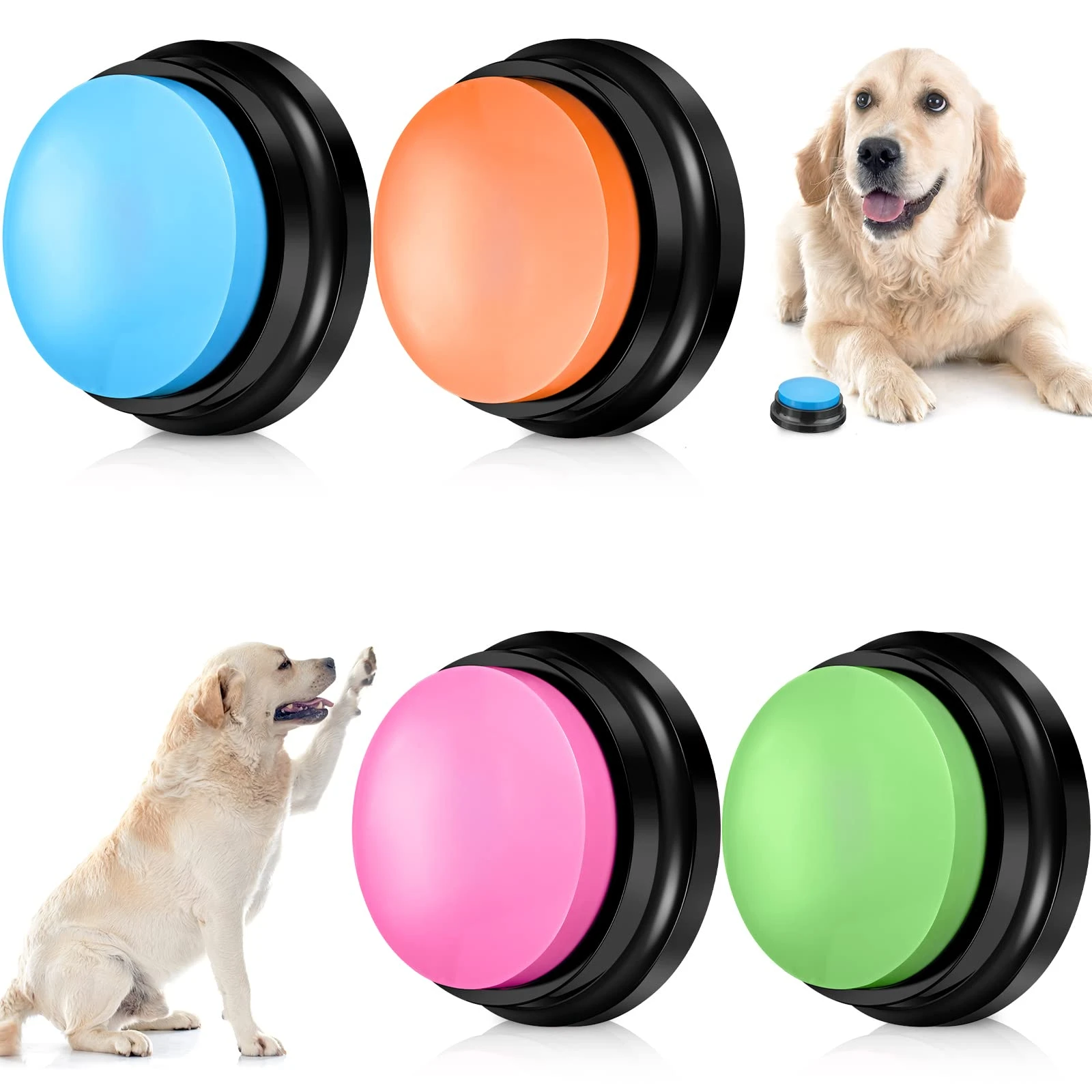 Dog Sound Box Recordable Talking Button Pet Voice Recorder Talking Toy ...