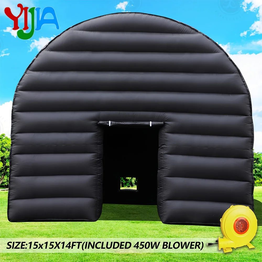 Large-Black-Inflatable-Night-Club-15Ft-Inflatable-Party-Tent-Disco-Cube ...