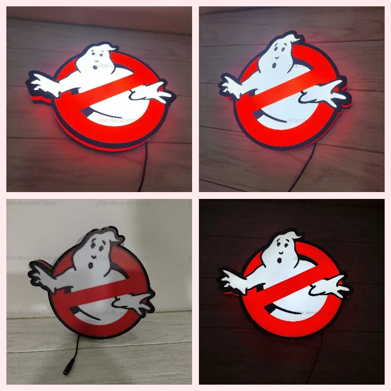 Logo Acrylic Sign Custom | Ghostbusters Light Sign | Ghostbusters Wall ...