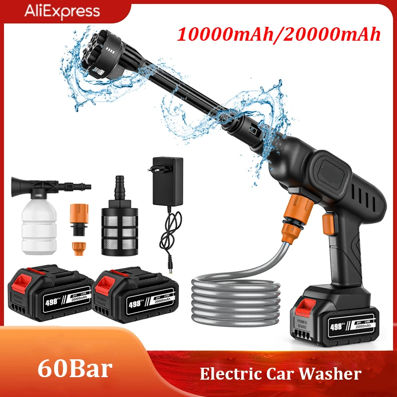 6-in-1-60Bar-High-Pressure-Washer-Car-Water-Gun-20000mAh-Home-Garden ...