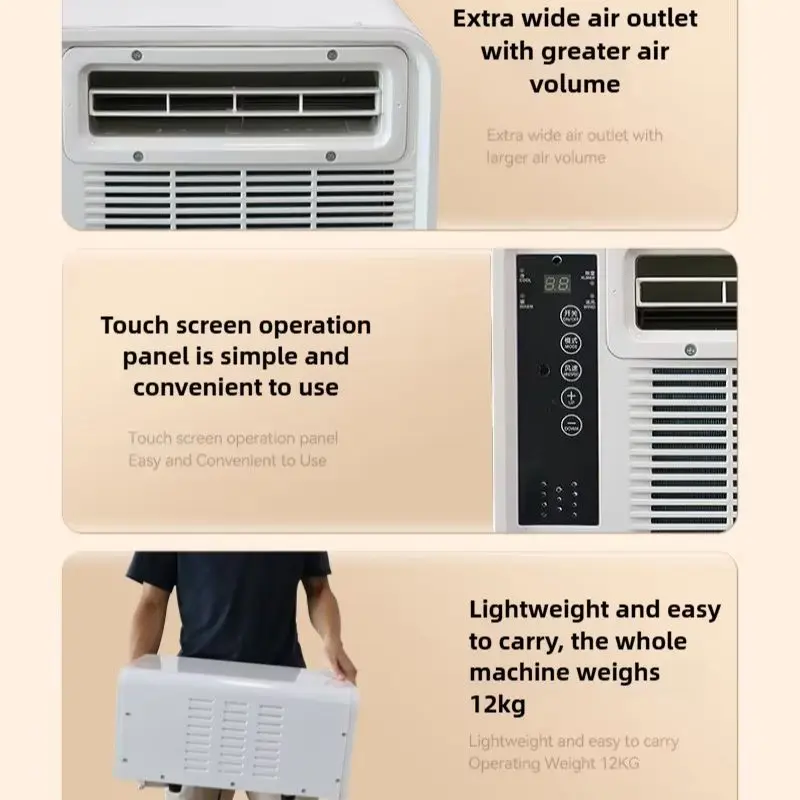 Desktop Mini Air Conditioning 24 Hours Timer Portable Window Air ...