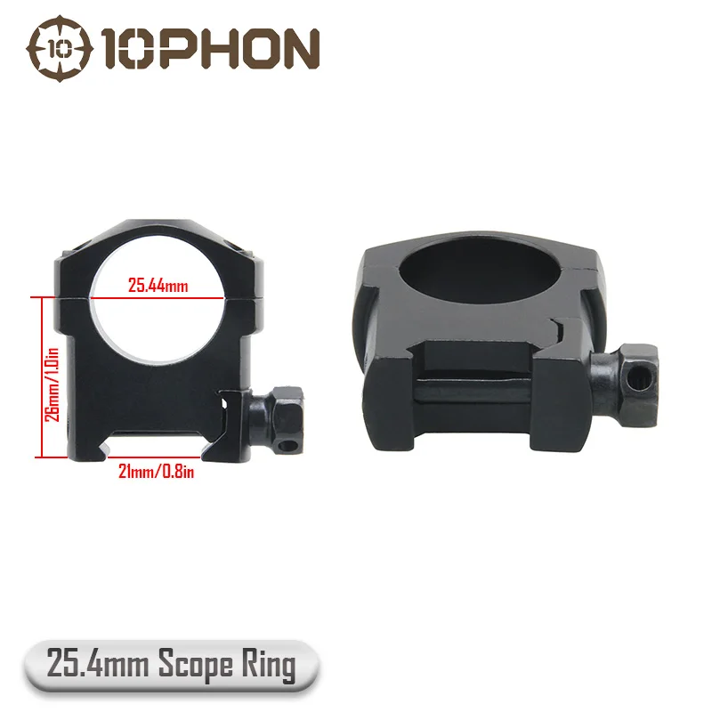 10PHON-25-4mm-Ring-Scope-Mount-For-Picatinny-And-Weaver-Hunting ...