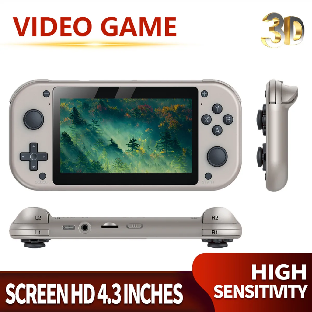 New-M17-Retro-Handheld-Game-Console-EmuELEC-4-3Inch-LCD-Screen-Portable ...