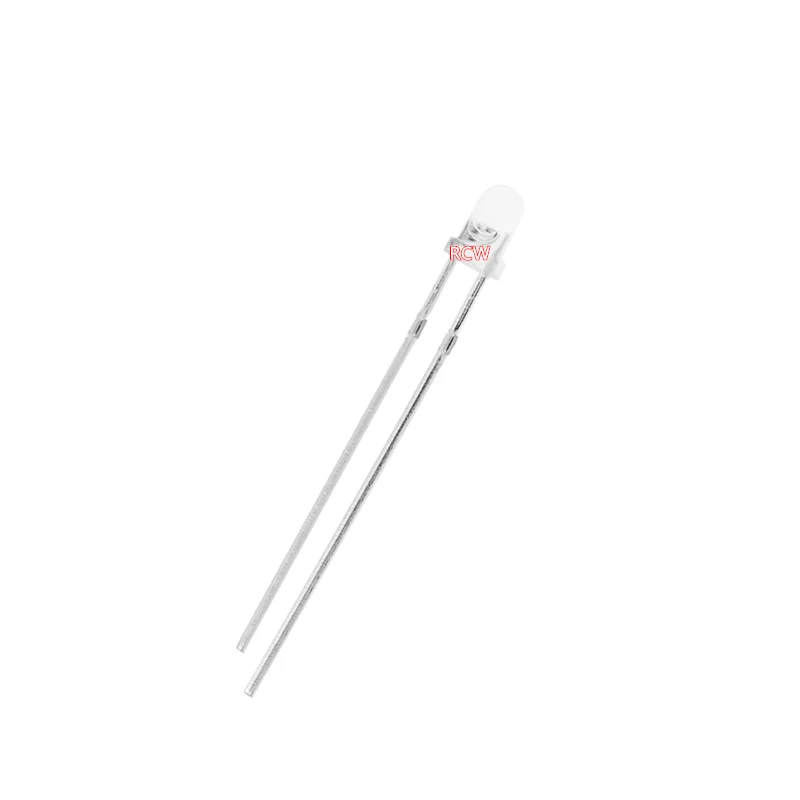 100PCS 204 15 LED 3MM Cool White Clear Round LED Light Beads for ...