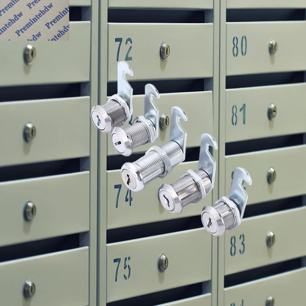 10Pcs Zinc Locker Cam Lock For Cabinets Mailboxes Gym Storage Units ...