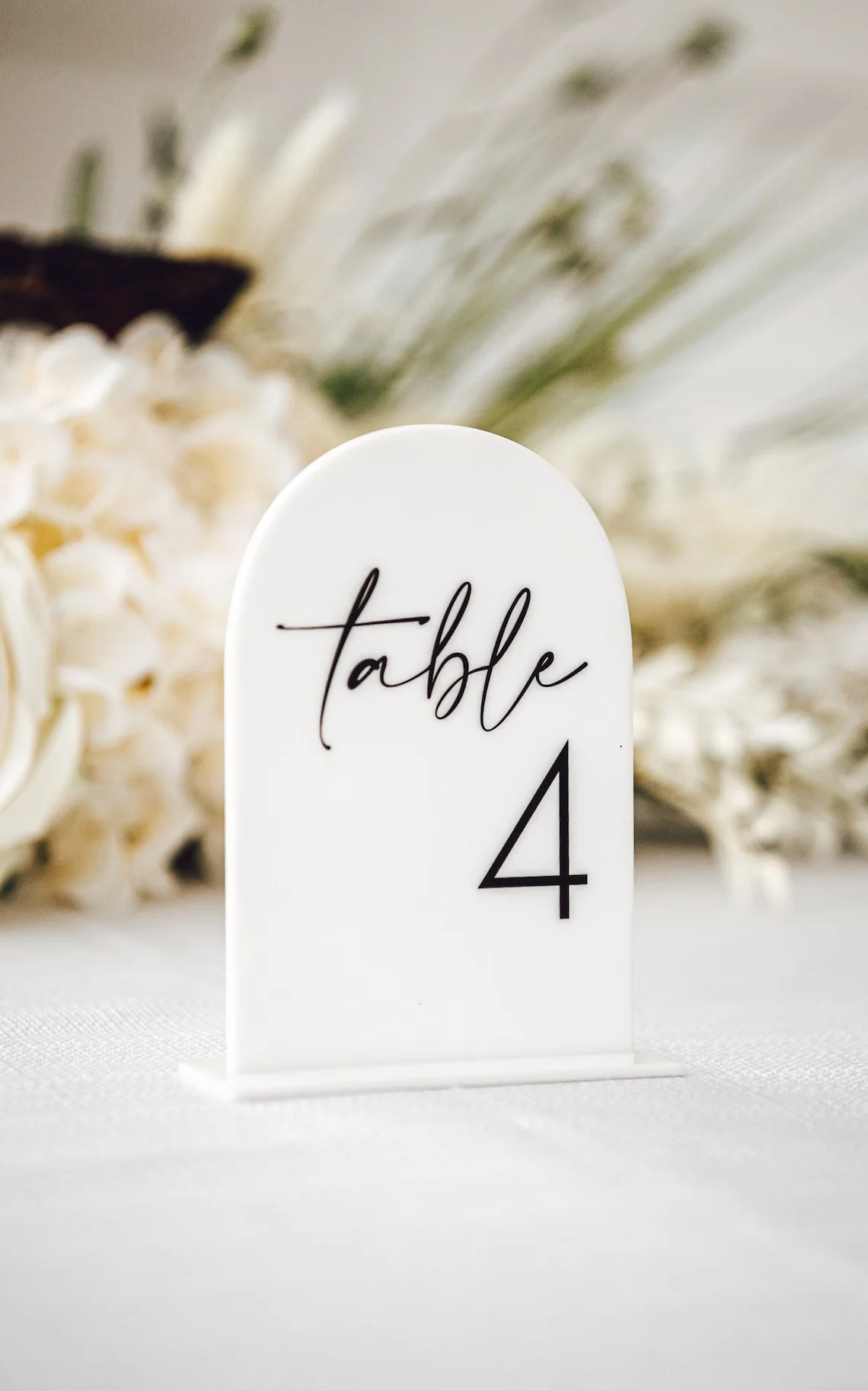 Wedding Table Number Cards