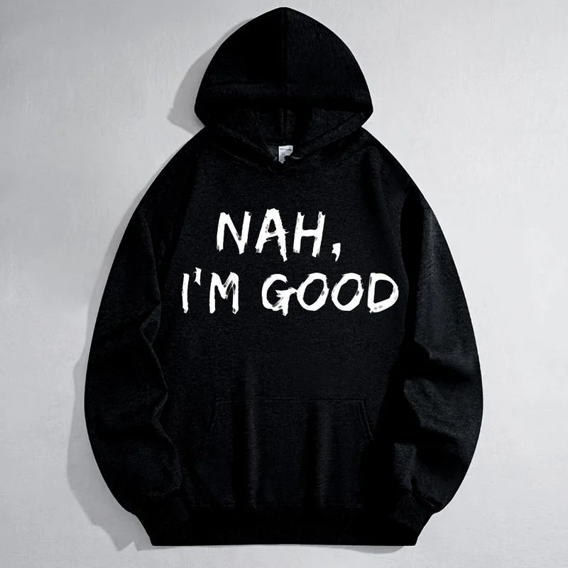 Durable Print Everyday Comfort Machine Washable Casual Hoodie With Bold ...