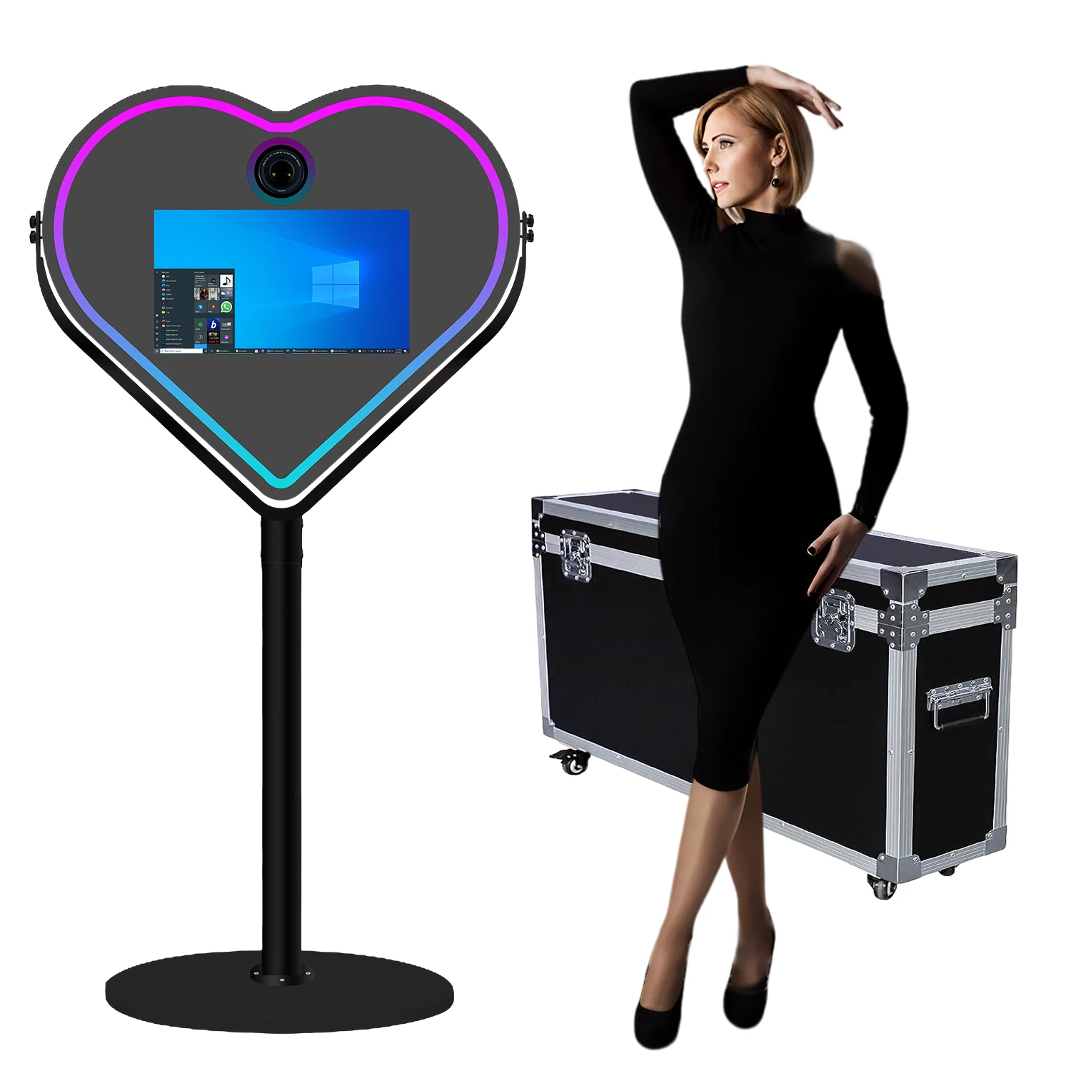 New-Design-Heart-Shape-Magic-Mirror-Photo-Booth-Machine-with-Touch ...
