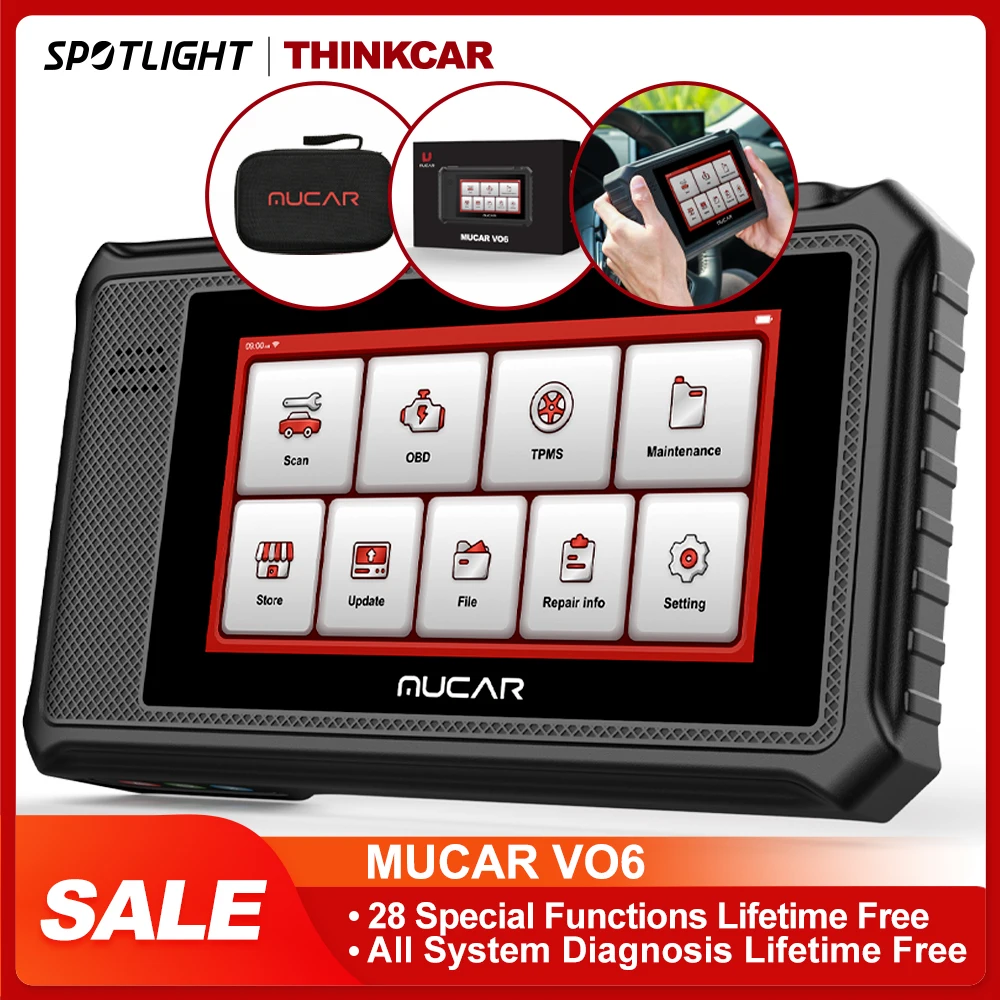 Mucar Vo6 Professional Auto Obd2 Scanner Full System Automotivo Ecu ...