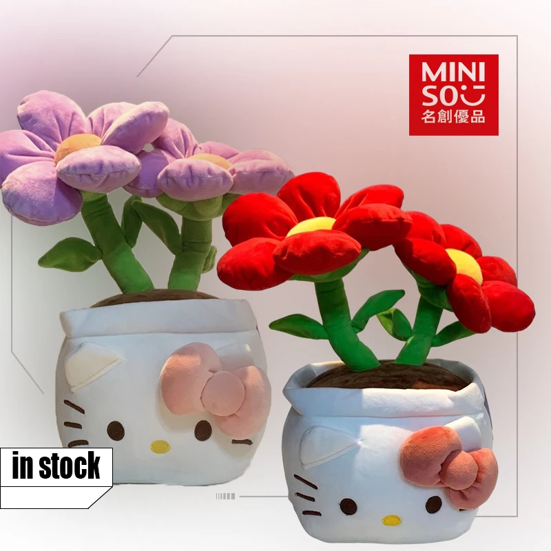 Hello-Kitty-Potted-Plush-Doll-Kitty-Flower-Pot-Red-Flower-Purple-Flower ...