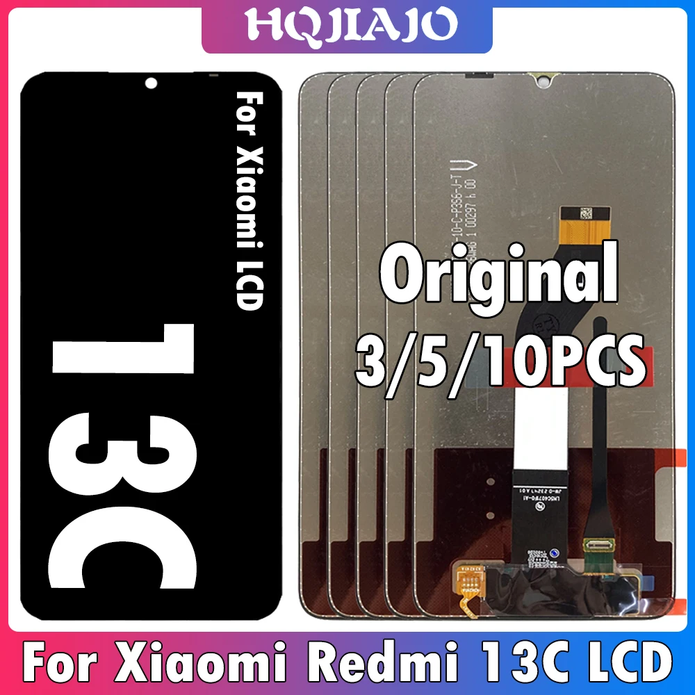 3-5-10PCS-Original-For-Xiaomi-Redmi-13C-LCD-Display-Touch-Screen ...