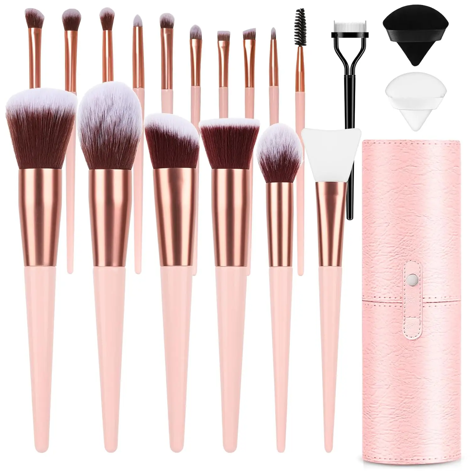 BESTOPE PRO Makeup Brushes With Case 20PCs Professional Makeup Brush ...