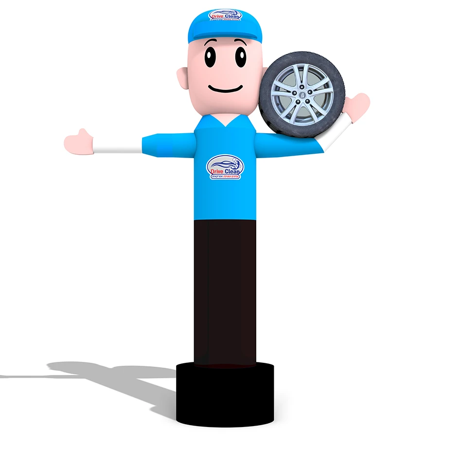 Tire Store Waving Hand Inflatable Advertising With Blower Oxford Fabric ...