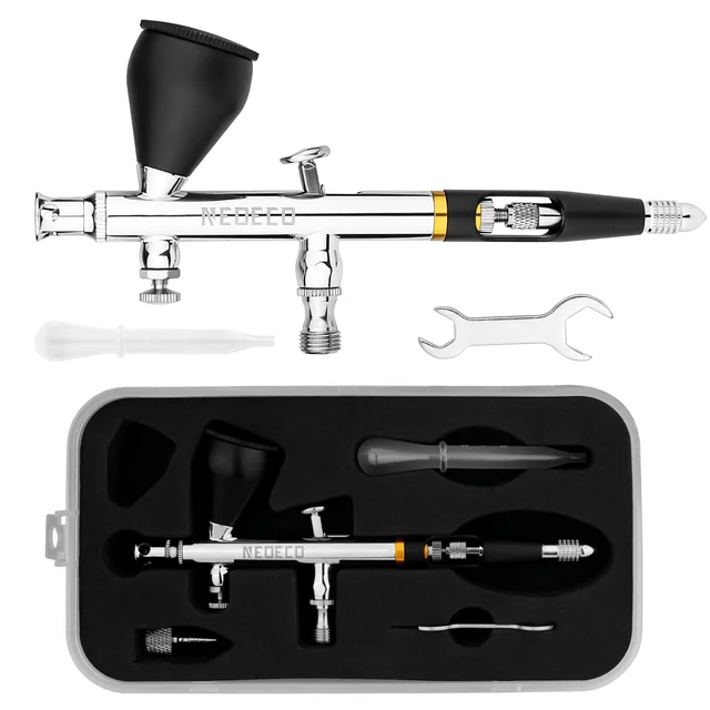 Neoeco Nct-Sj83 Kettős Akció Airbrush 9Cc 1/3 Oz Folyadékpoharak Gyors ...