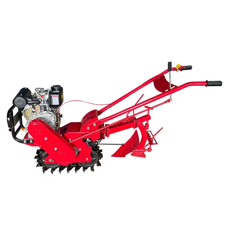 Copper-gear-tracked-track-micro-tiller-gasoline-diesel-ditcher-plow ...