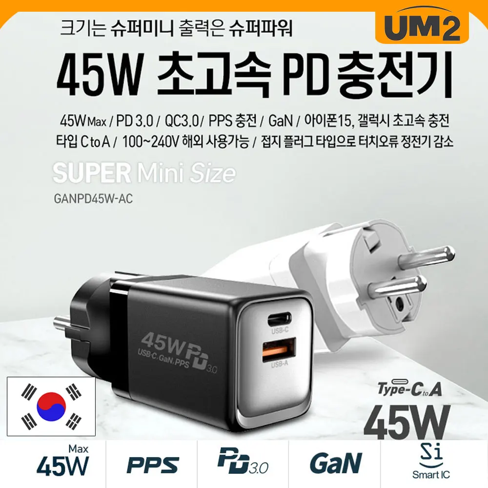 USB Pd Type C Pps Gan Galaxy iPhone Grounded Multi Ultra Fast Charger ...