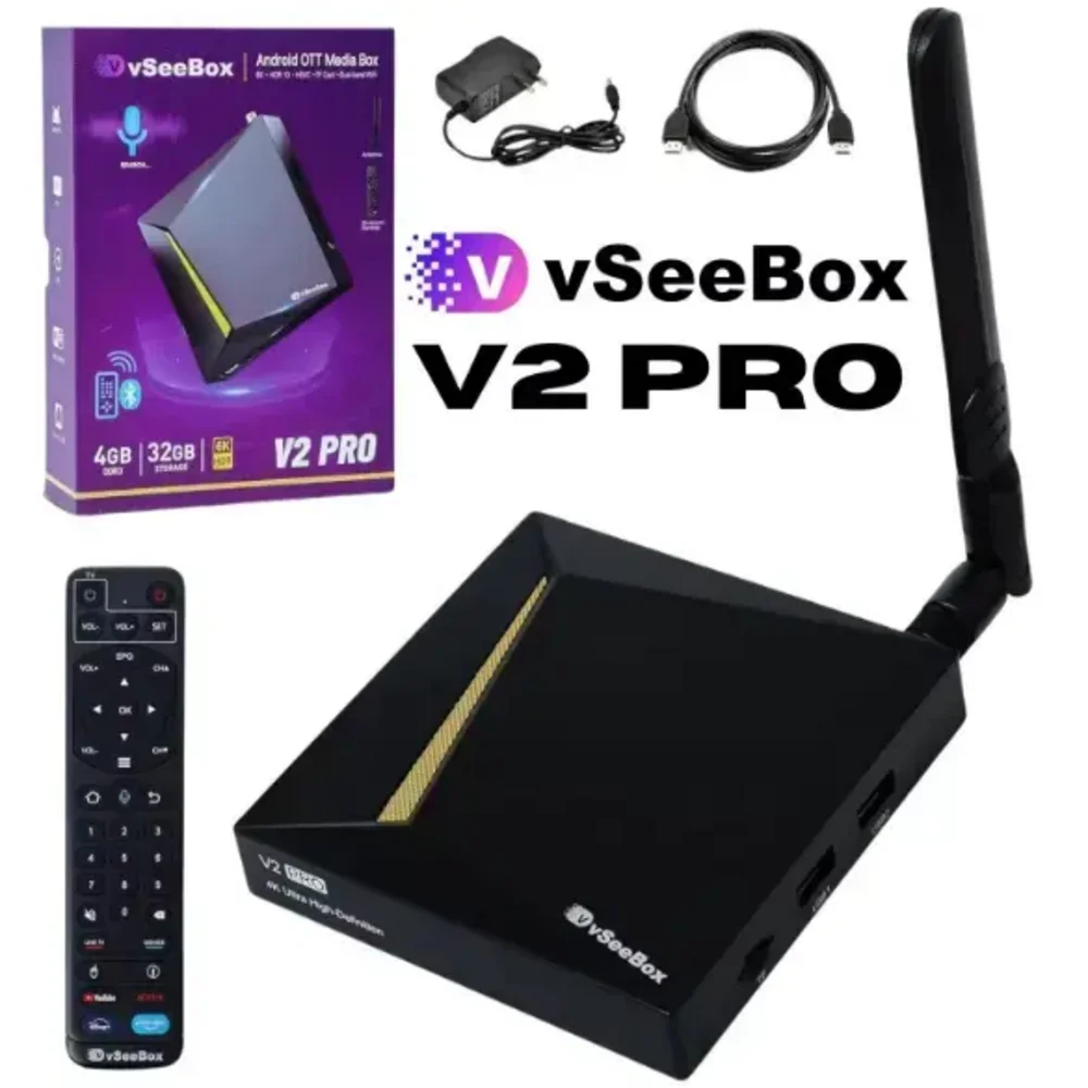 Discover-Stream-box-TV-2024-vSee-Box-V2pro-con-Bluetooth-control-remoto ...